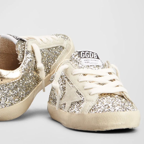 Golden Goose | Shoes | Rare Golden Goose Superstar Glitter Metallic ...